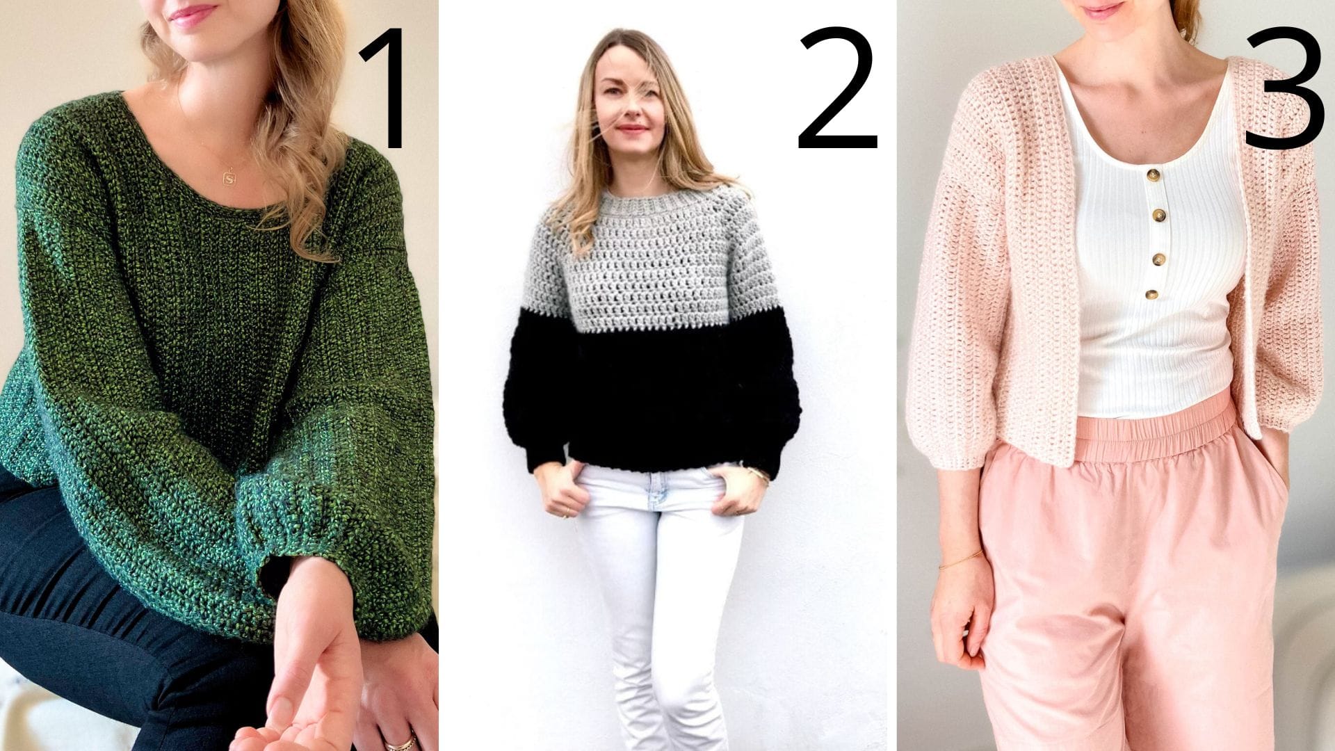 The PERFECT Color Block Crochet Cardigan - FREE Pattern