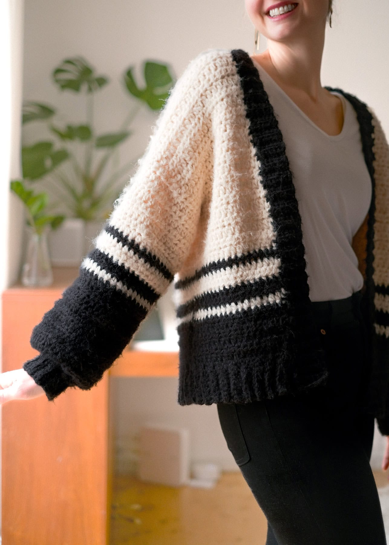 The PERFECT Color Block Crochet Cardigan - FREE Pattern