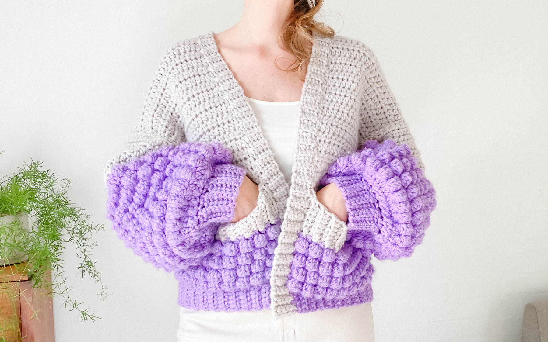 New Free Bobble Stitch Cardigan Pattern