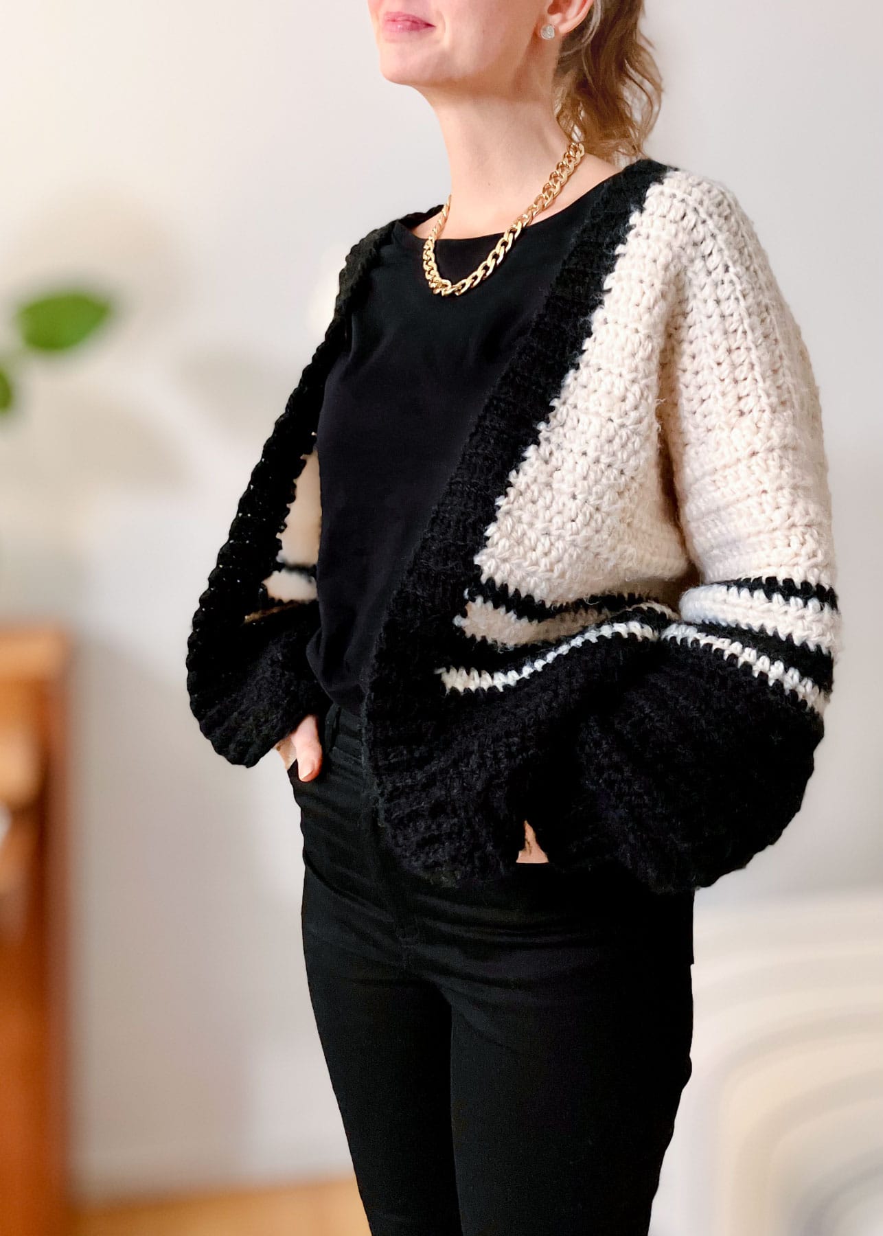 The PERFECT Color Block Crochet Cardigan - FREE Pattern
