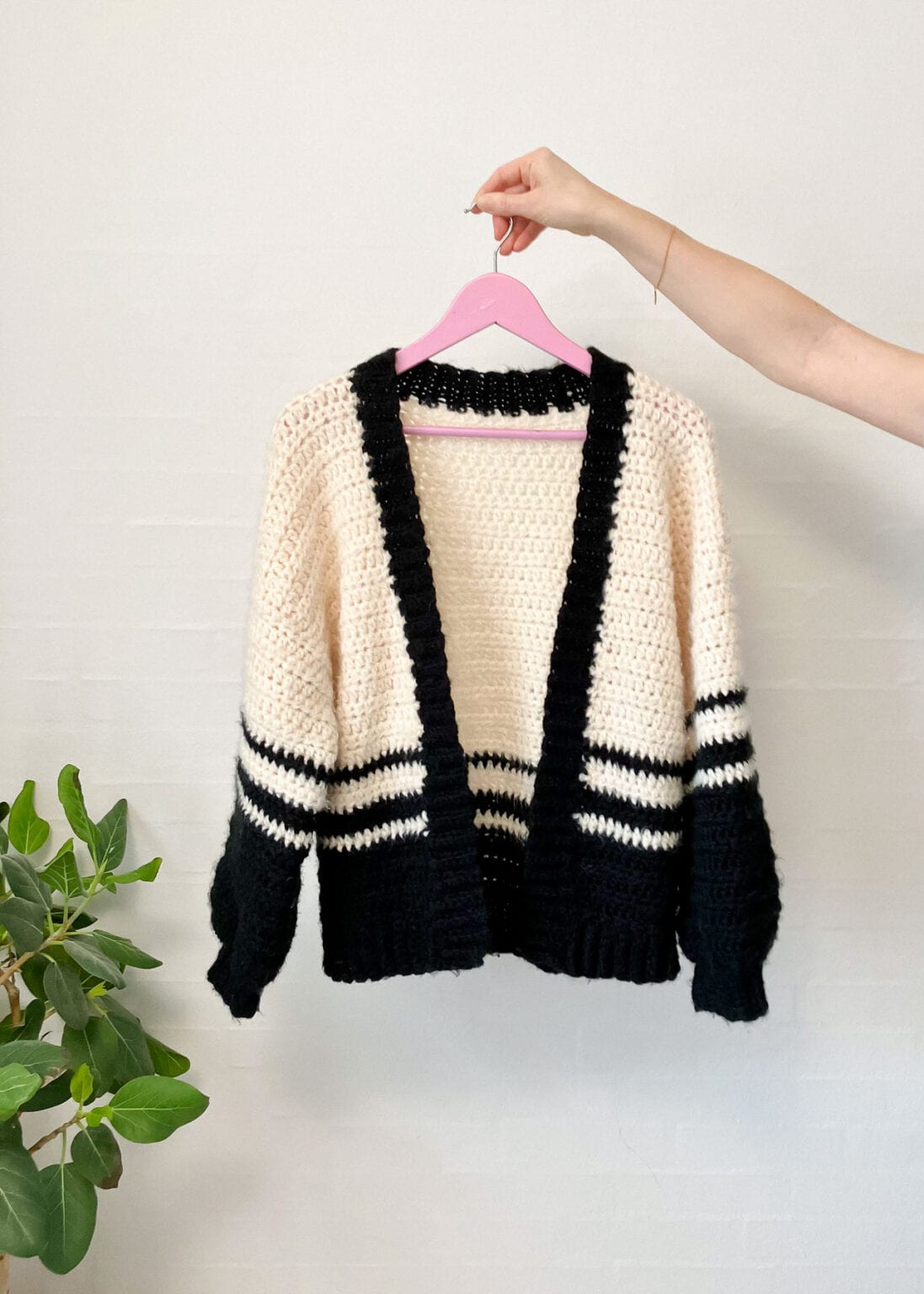 The PERFECT Color Block Crochet Cardigan - FREE Pattern