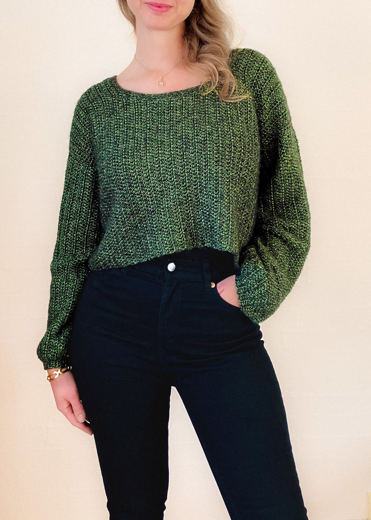 Easy Crochet Crop Sweater - perfect for beginners in 2026